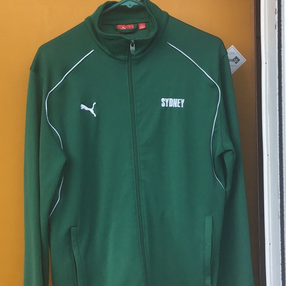 Puma | Jackets & Coats | Vintage Green Puma Track Jacket | Poshmark